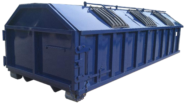 Recycling Container with Hip Roof | Custom Container Solutions