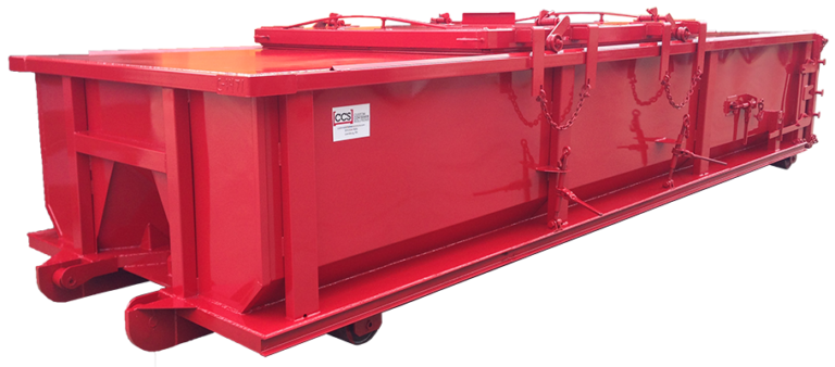Double Rolling Roof Sludge Containers | Custom Container Solutions