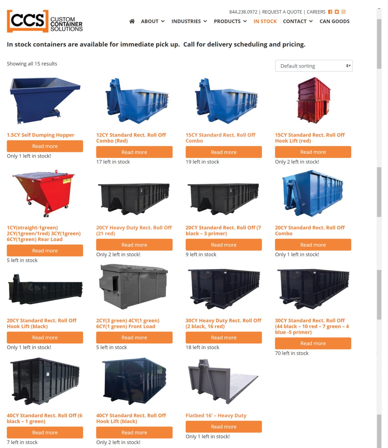 Lots of Inventory - Ready to Ship | Custom Container Solutions