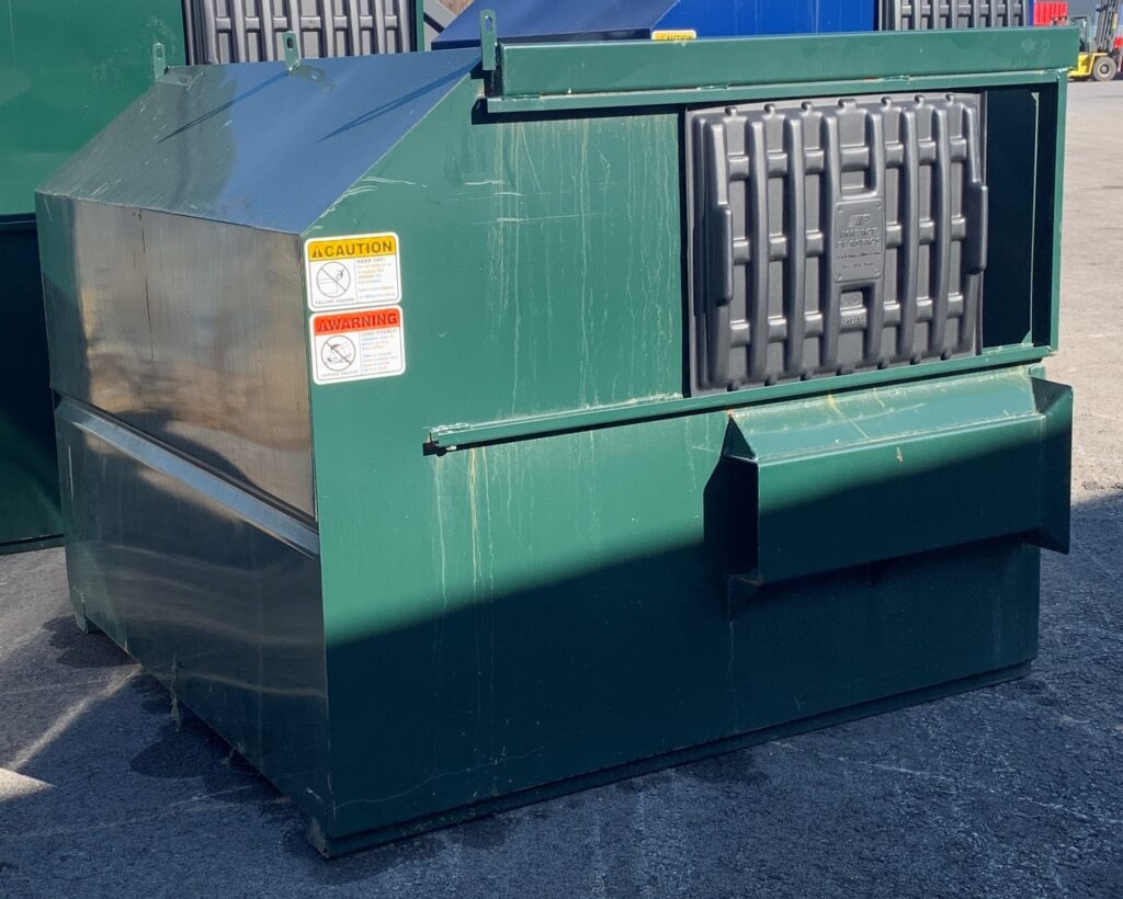 Front Load 8CY (1 BFI Blue-Recycler, 1 Mack Green-notch back) | Custom ...